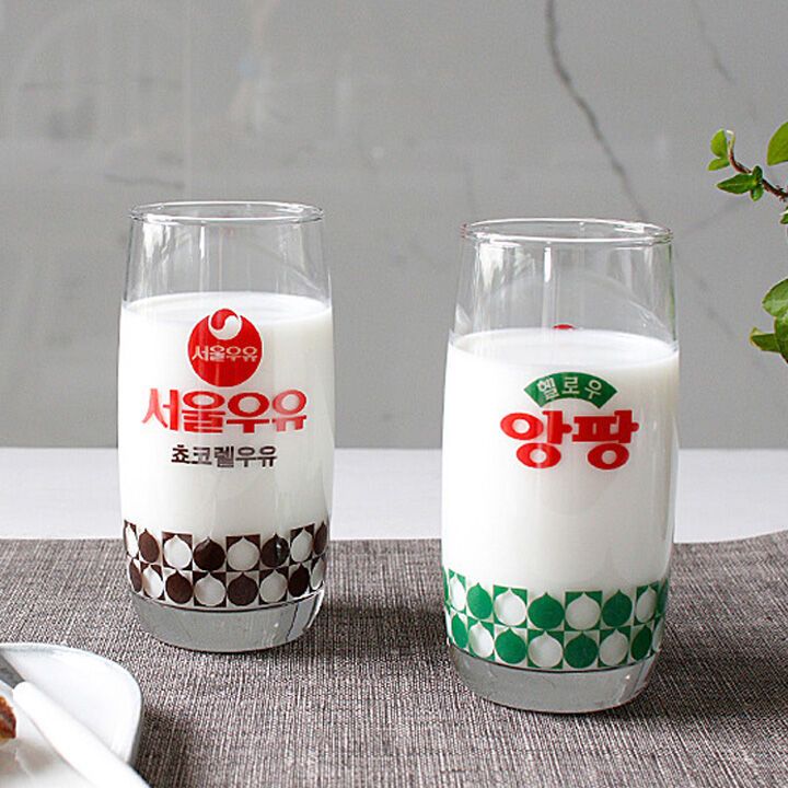 정품 서울우유 레트로 굿즈 라운드컵 (2type) - 감도 깊은 취향 셀렉트샵 29CM