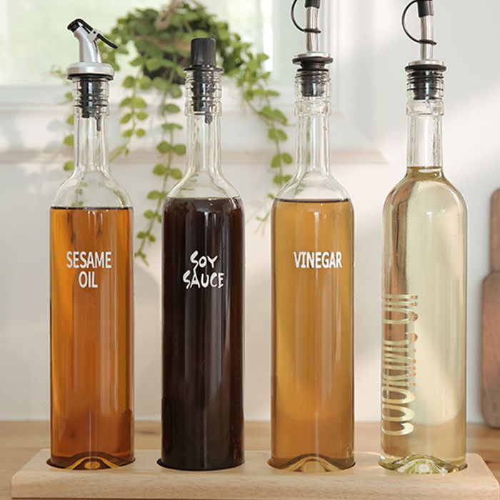 레터링 양념병 오일병 스티커 유리양념통 기름병 1P (13type) - 감도 깊은 취향 셀렉트샵 29CM