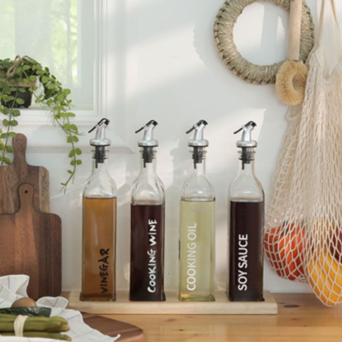 레터링 양념병 오일병 스티커 유리양념통 기름병 1P (13type) - 감도 깊은 취향 셀렉트샵 29CM