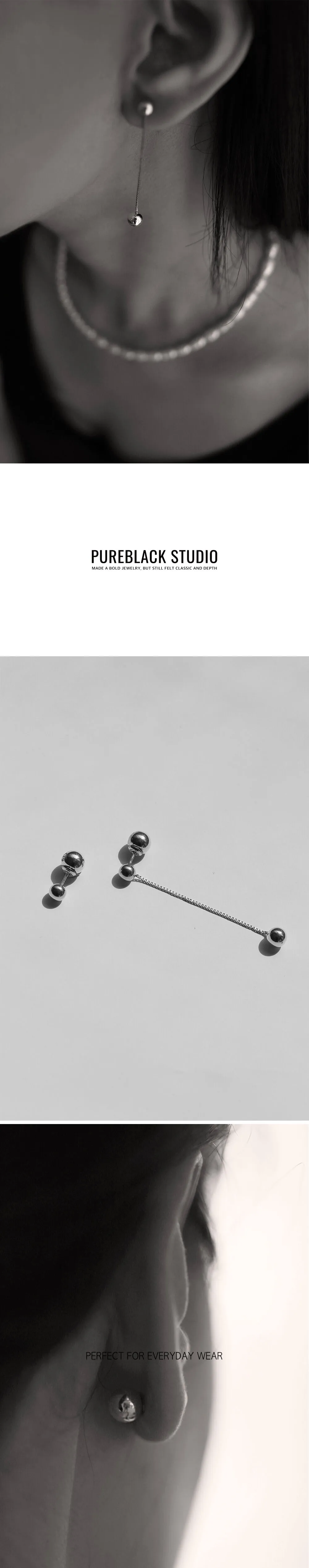 DOUBLE DROP EARRINGS - 감도 깊은 취향 셀렉트샵 29CM