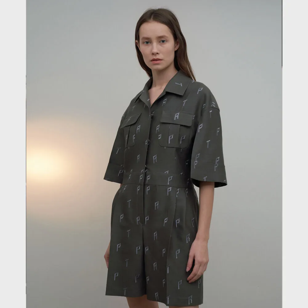 RPT EMBROIDERY HUNTER JUMP SUIT (KHAKI) - 감도 깊은 취향 셀렉트샵 29CM