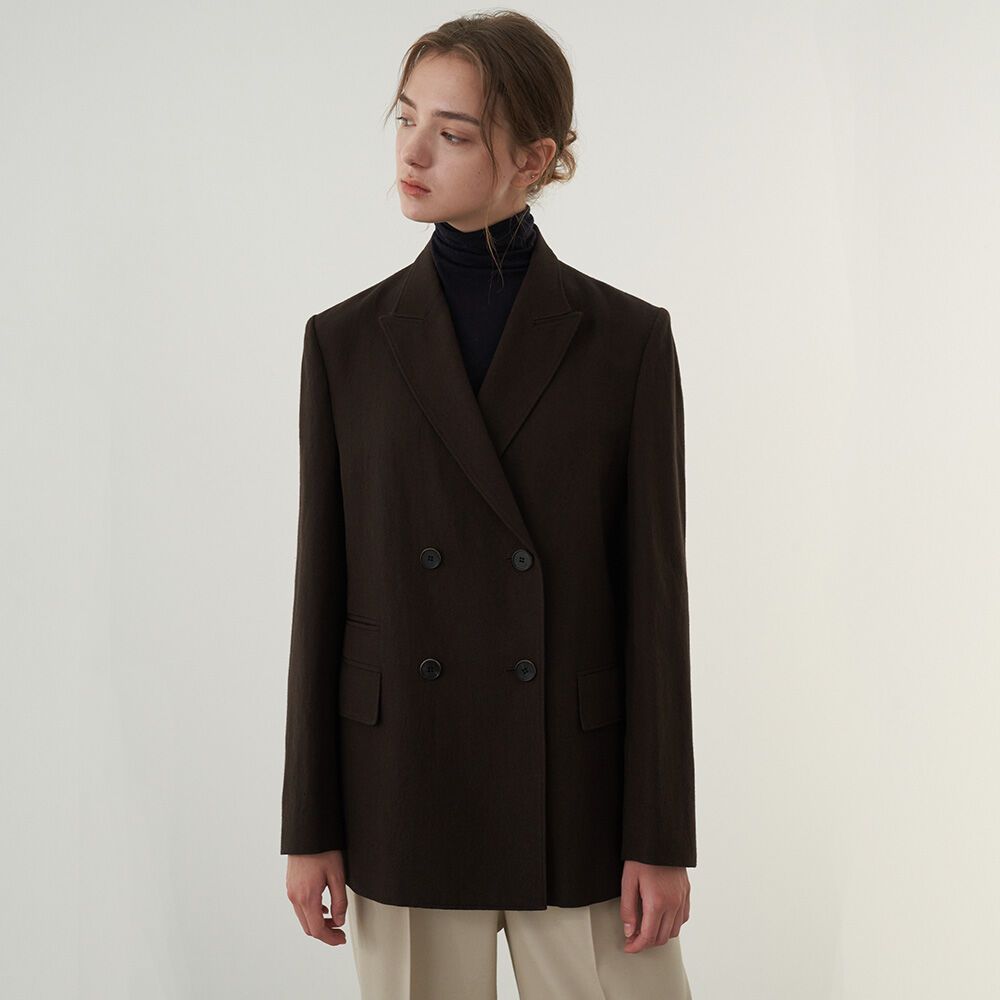Double button jacket (Brown) - 감도 깊은 취향 셀렉트샵 29CM