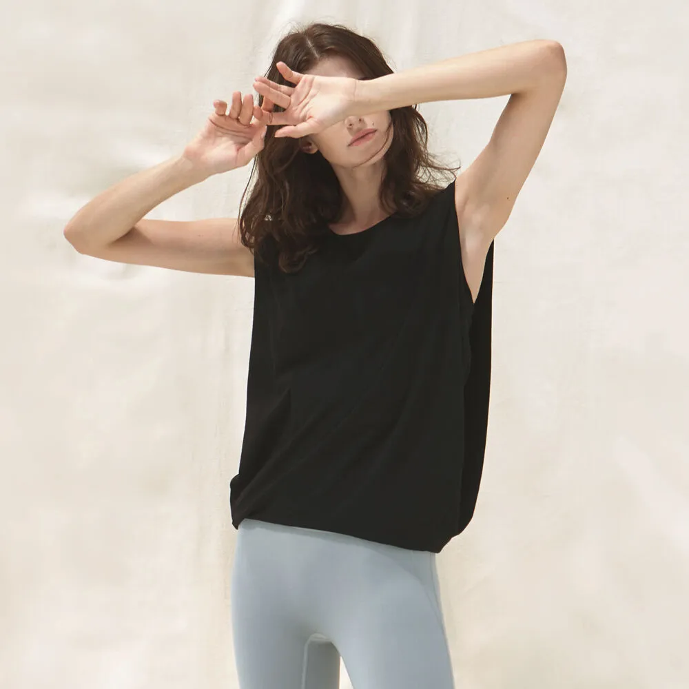 여성 요가복 DEVI-TS0029-블랙 필라테스 빙고 이중 슬리브리스 - 감도 깊은 취향 셀렉트샵 29CM