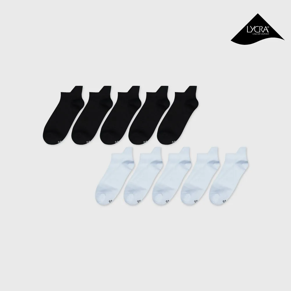 [10PACK]1507 힐 엣지 러닝 스니커즈 삭스 - 스노우 화이트/블랙 - 감도 깊은 취향 셀렉트샵 29CM