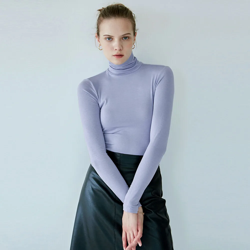 SLIM TURTLENECK TOP_LAVENDER BLUE - 감도 깊은 취향 셀렉트샵 29CM