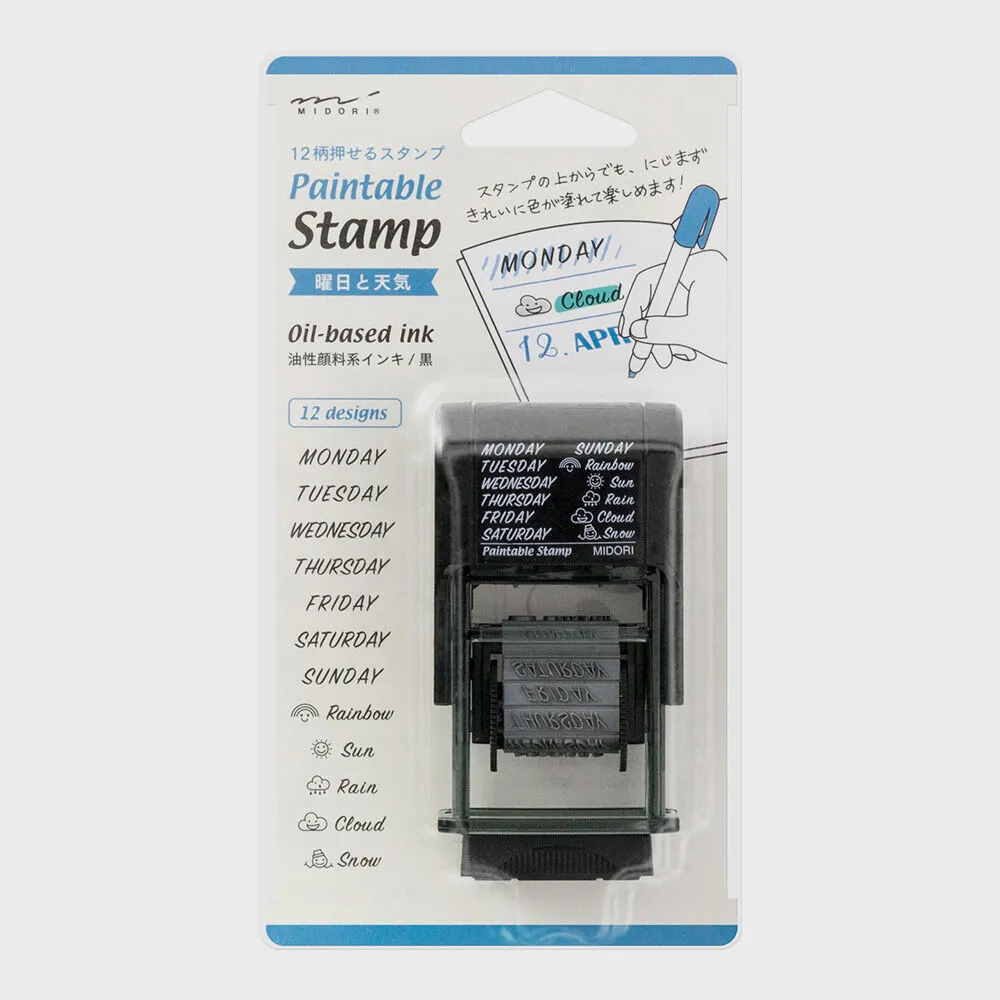 Paintable Stamp - 요일과 날씨 - 감도 깊은 취향 셀렉트샵 29CM