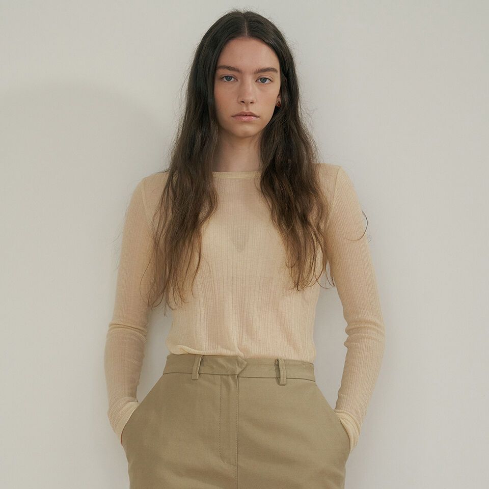 sheer rib t-shirt (3colors) - 감도 깊은 취향 셀렉트샵 29CM