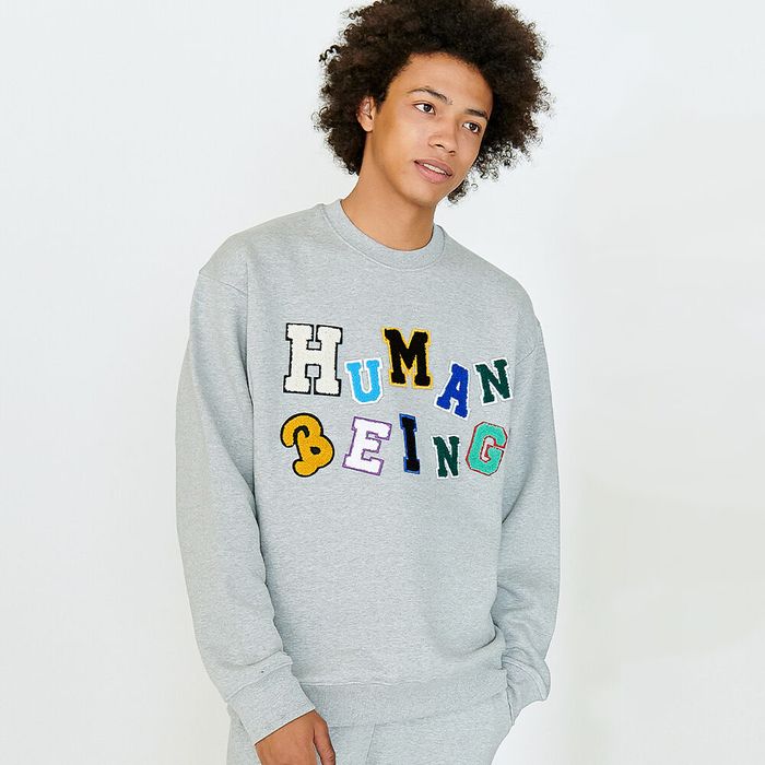 LOGOED PATCHWORK SWEAT SHIRTS - GREY - 감도 깊은 취향 셀렉트샵 29CM