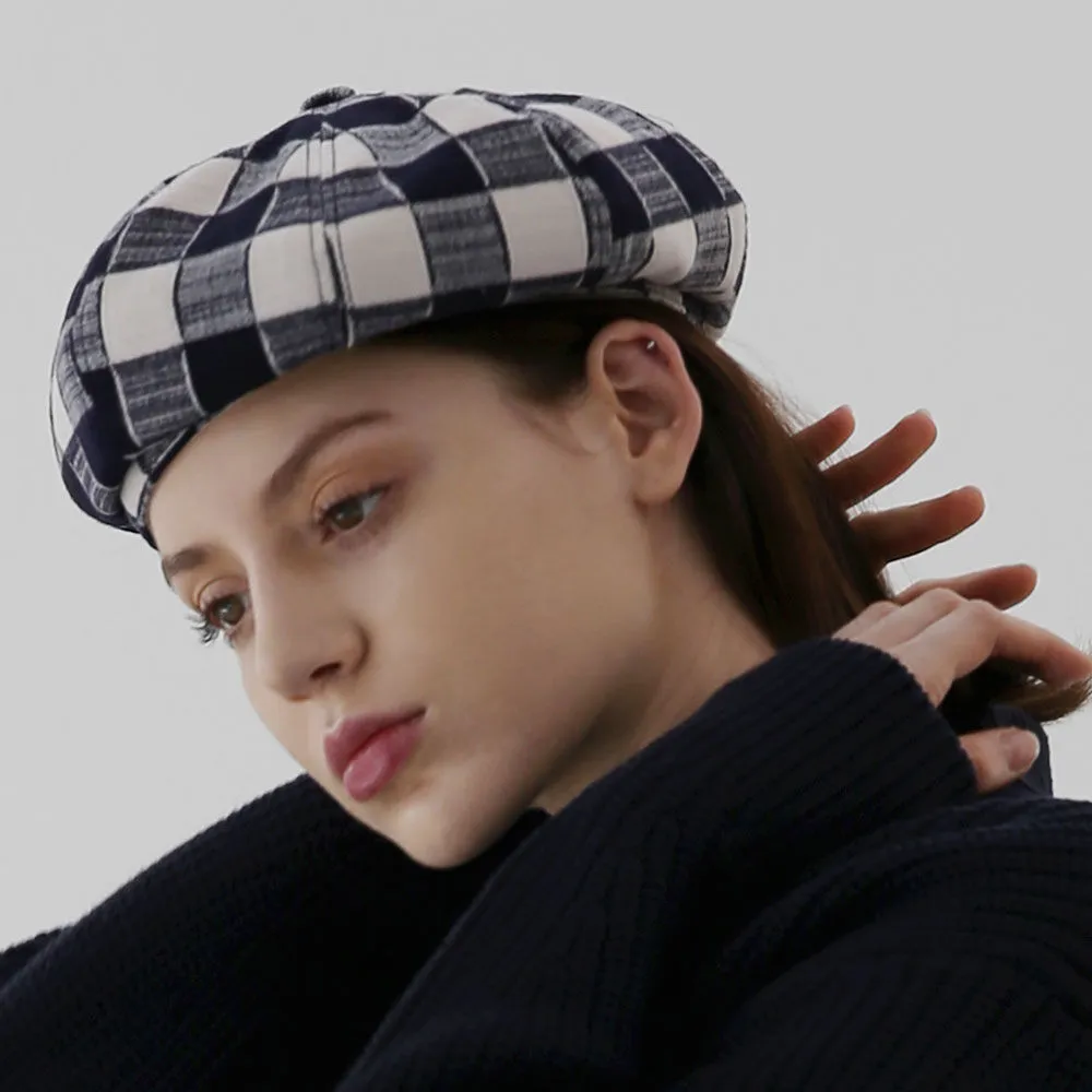 BREAD BERET / SHADE CHECK / MILK NAVY - 감도 깊은 취향 셀렉트샵 29CM