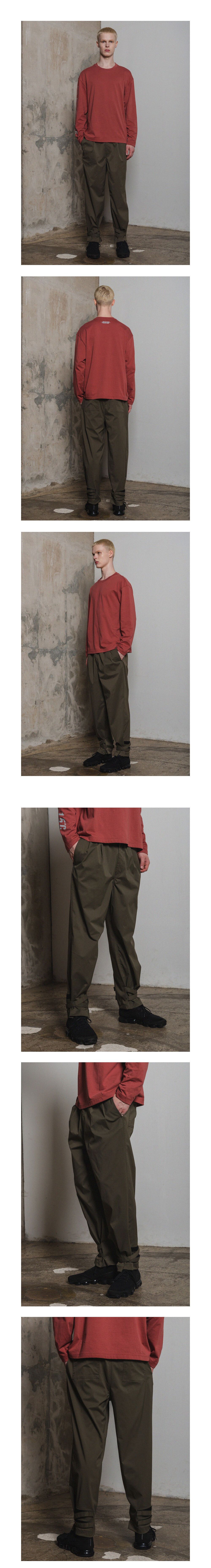 TUCK VELCRO PANTS KHAKI - 감도 깊은 취향 셀렉트샵 29CM