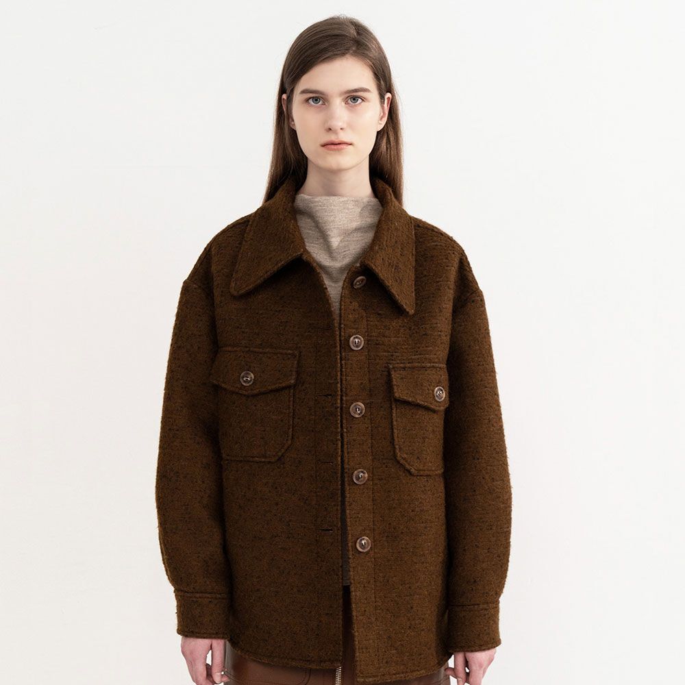 FANCY WOOL BONDING COAT (BROWN) - 감도 깊은 취향 셀렉트샵 29CM