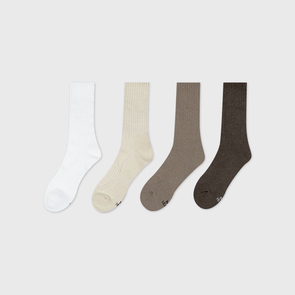 [4PACK] 1507 엠보 애슬레틱 삭스 - 코지 컬러팩 - 감도 깊은 취향 셀렉트샵 29CM