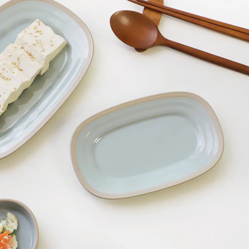 블루그레이 투톤 한식기 직사각접시 2size 택1 - 감도 깊은 취향 셀렉트샵 29CM
