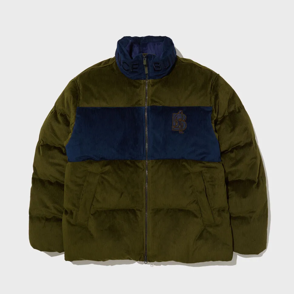 CORDUROY COLOR BLOCK DOWN JACKET_KHAKI - 감도 깊은 취향 셀렉트샵 29CM