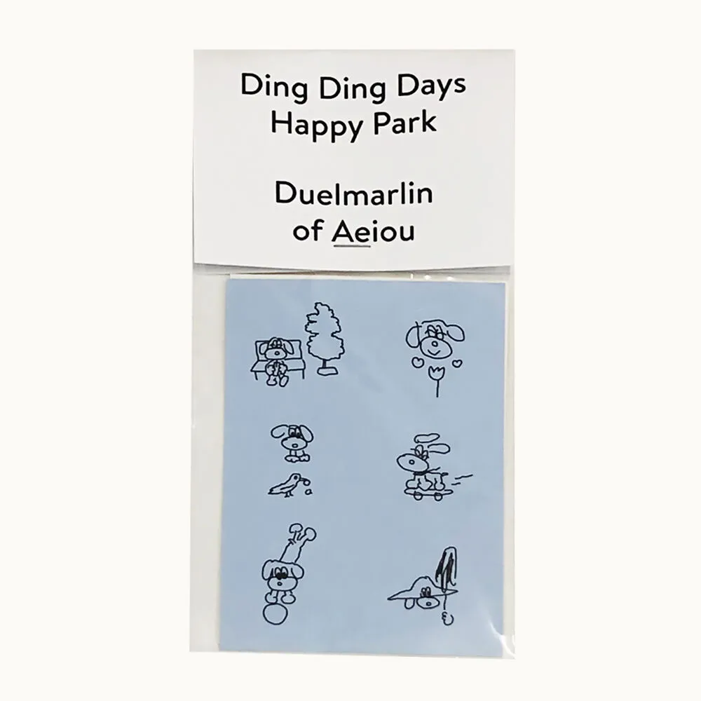 Ding Ding Days Happy Park 2 color sticker set - 감도 깊은 취향 셀렉트샵 29CM