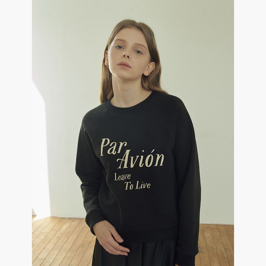 'ParAvion Leave To Live' LOGO SWEATSHIRT (JTJT303-15) - 감도 깊은 취향 셀렉트샵 29CM