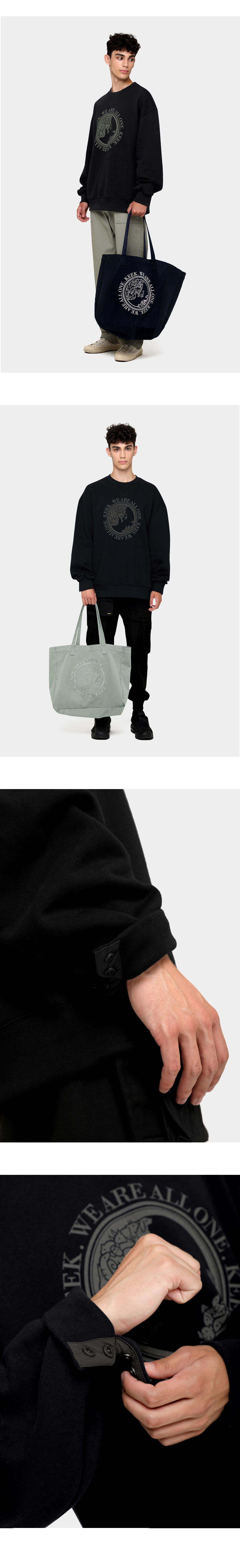 keek 지구 맨투맨 - Black - 감도 깊은 취향 셀렉트샵 29CM