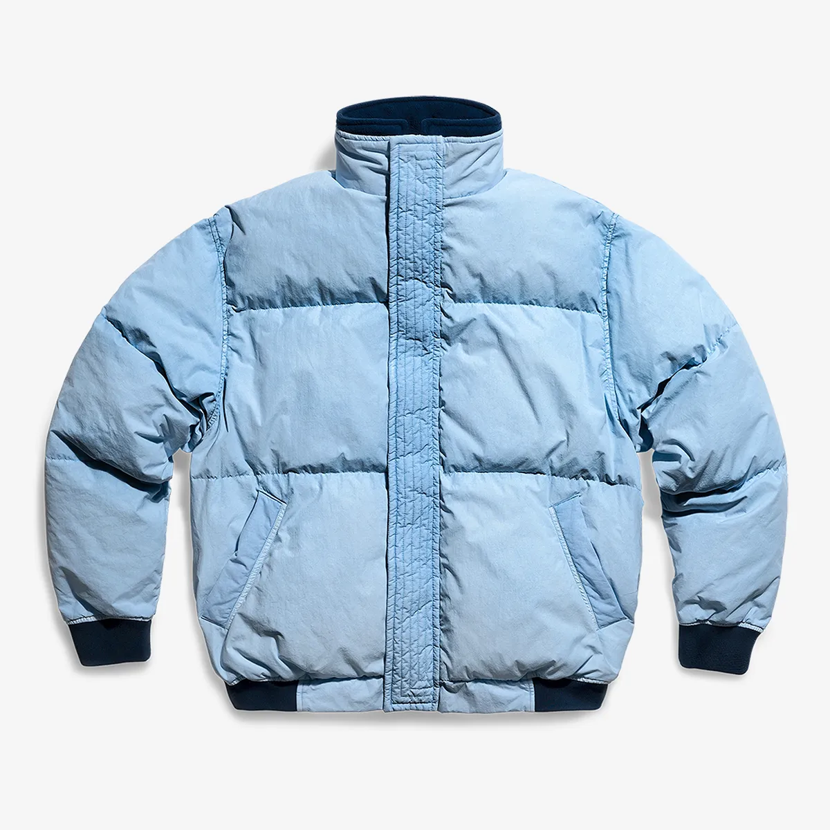 [BEBUMS] Garment Dyed Down Jacket (Sky Blue) - 감도 깊은 취향 셀렉트샵 29CM