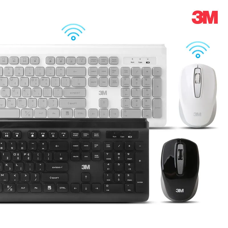 3M MK-150 무소음 무선 키보드마우스 세트 - 감도 깊은 취향 셀렉트샵 29CM