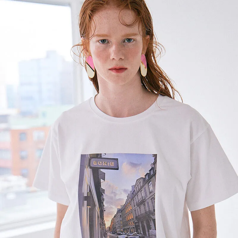 [본e] 파리지앵 프린팅 티셔츠 BE0MTS203 WH - 감도 깊은 취향 셀렉트샵 29CM