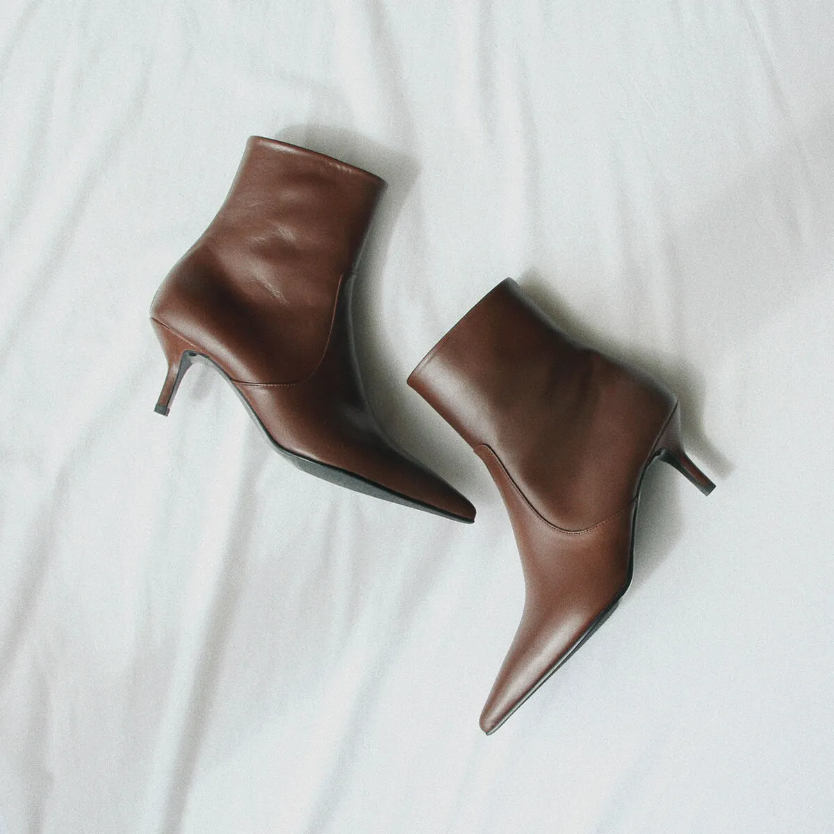 [클라비엔]Rhea ankle boots_F_cb0015_brown - 감도 깊은 취향 셀렉트샵 29CM