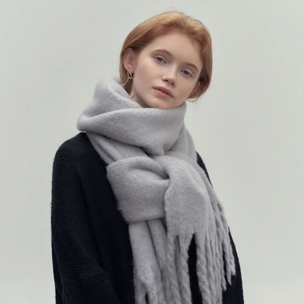 FIRST LABEL BOLD MUFFLER_GRAY - 감도 깊은 취향 셀렉트샵 29CM