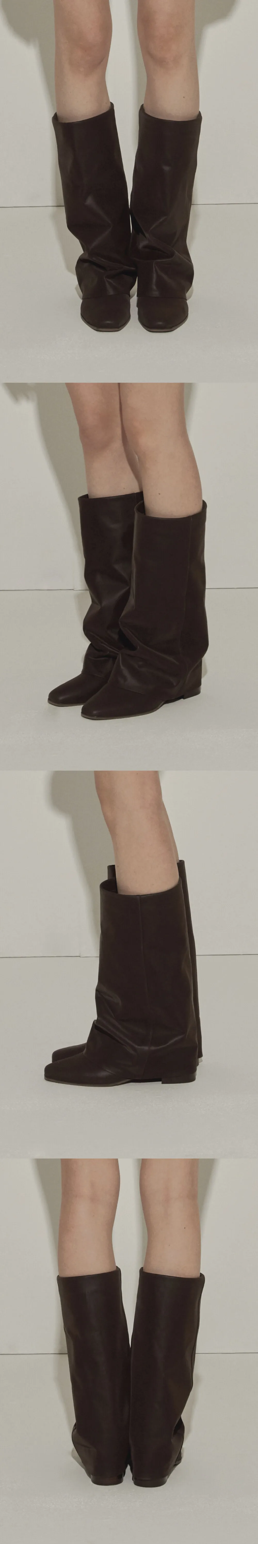 Wrinkle Leather Boots (Dark Brown) (225-255) - 감도 깊은 취향 셀렉트샵 29CM
