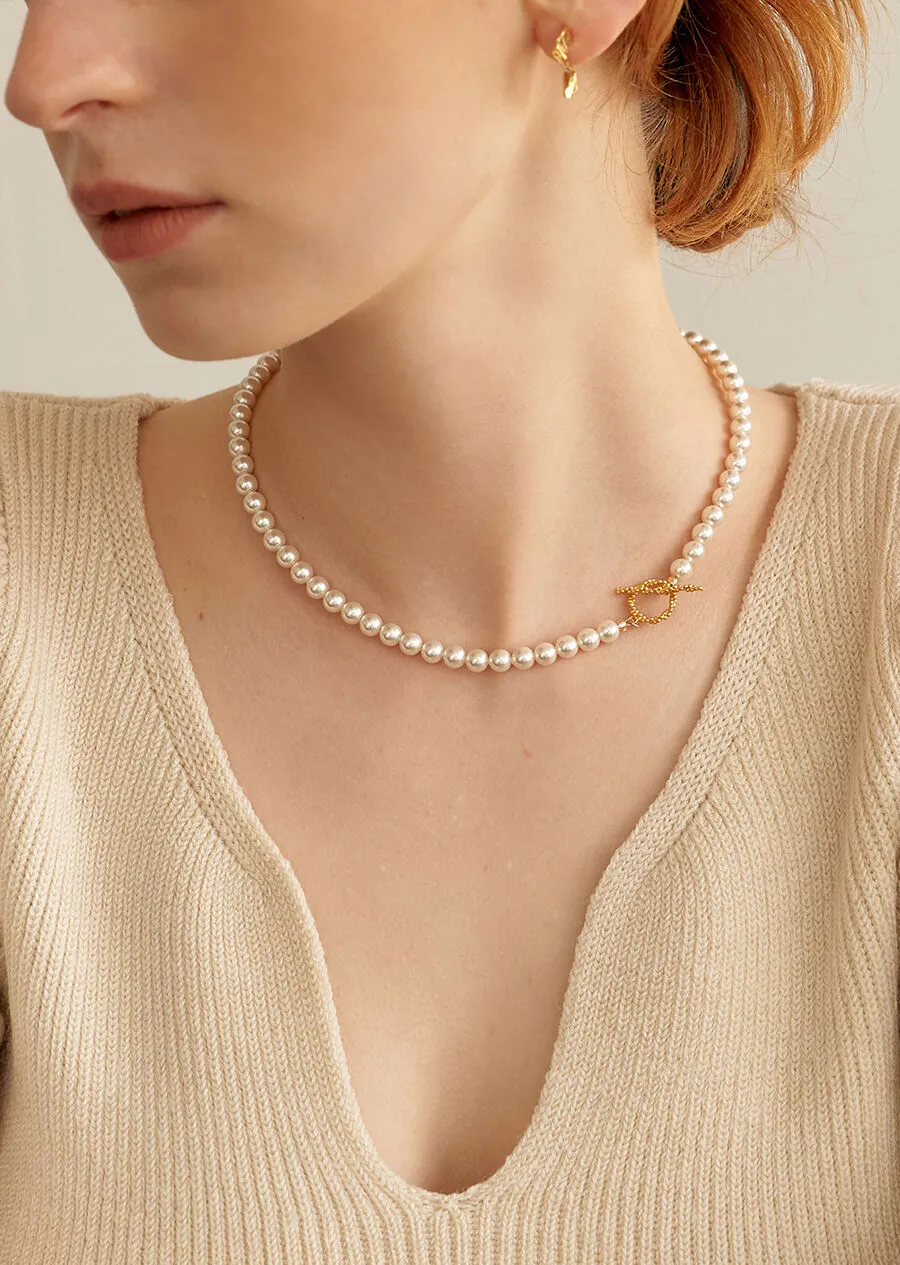 [제시카 착용] Dot Toggle Pearl Necklace (2color) - 감도 깊은 취향 셀렉트샵 29CM