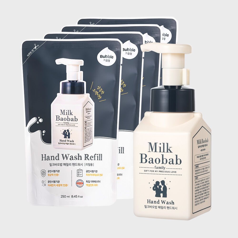 패밀리 핸드워시 300ml 1개+리필 250ml 4개 - 감도 깊은 취향 셀렉트샵 29CM
