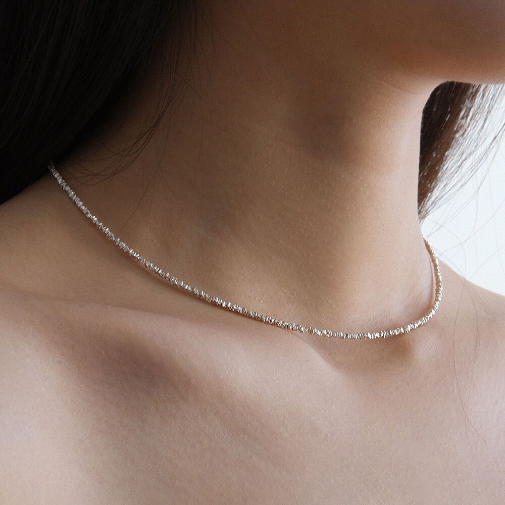 Silver Sand Necklace (silver925)(3color) - 감도 깊은 취향 셀렉트샵 29CM