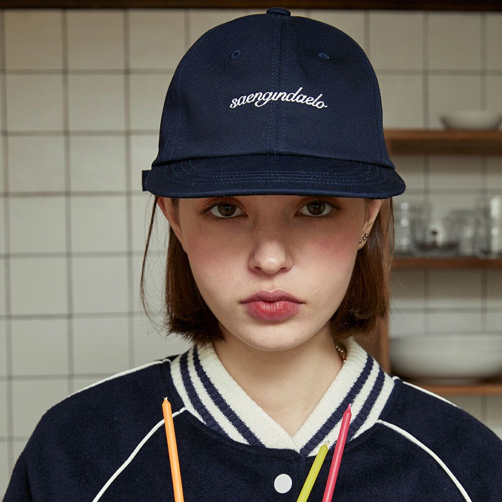 flower ball cap - navy - 감도 깊은 취향 셀렉트샵 29CM