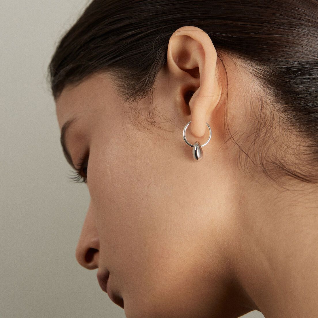 CIRCLE DROP EARRING / Silver - 감도 깊은 취향 셀렉트샵 29CM