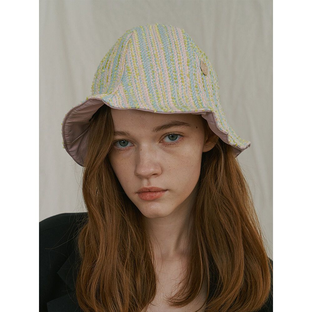 [In the dreams] bjork hat in Tweed cotton candy - 감도 깊은 취향 셀렉트샵 29CM