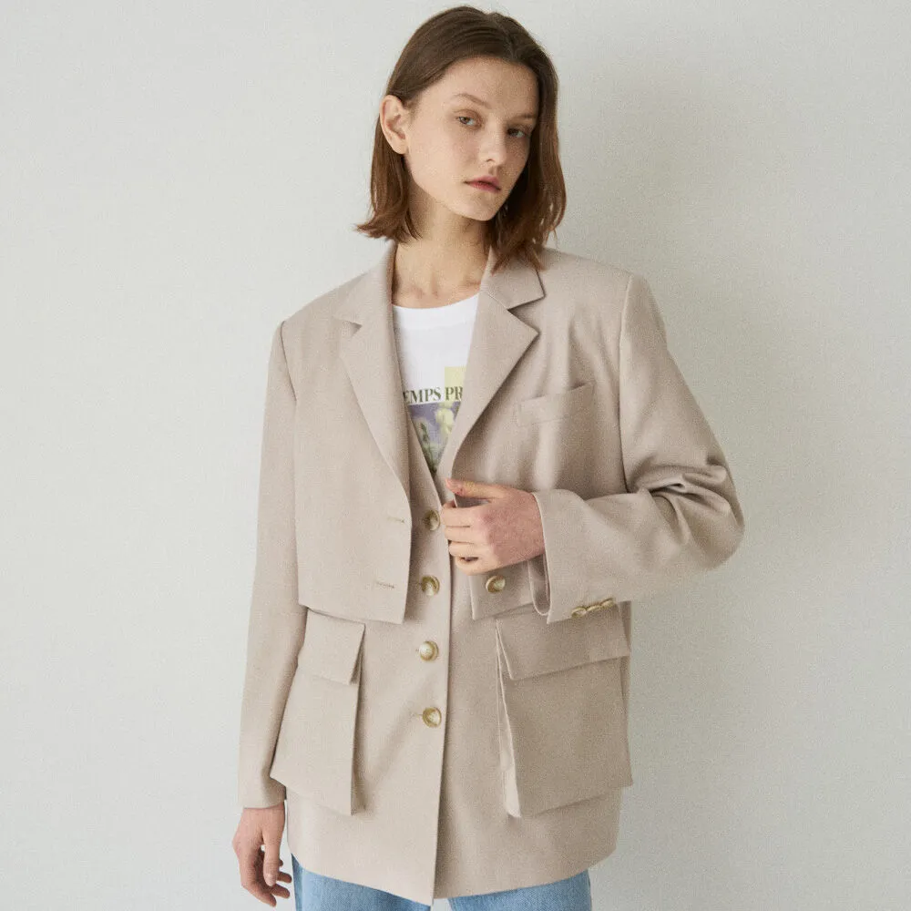 LM TWO-WAY JACKET SET(BEIGE) - 감도 깊은 취향 셀렉트샵 29CM