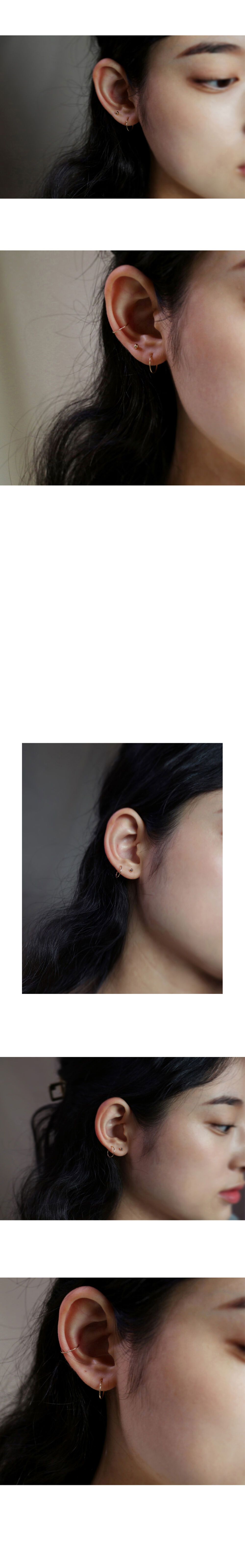 [14K] 14K GOLD 10MM PIPE RING EARRING - 감도 깊은 취향 셀렉트샵 29CM