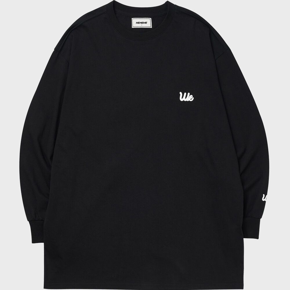 WE CREW NECK LONG SLEEVE_BLACK - 감도 깊은 취향 셀렉트샵 29CM