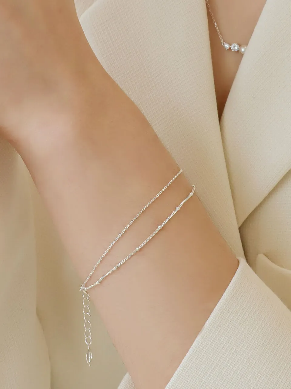 [silver925] mini ball layered bracelet - 감도 깊은 취향 셀렉트샵 29CM
