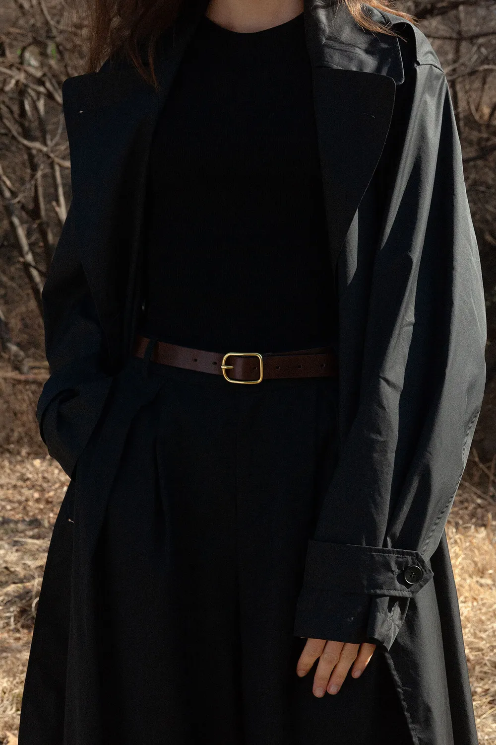 Square Basic Belt_Choco [YA101_CC] - 감도 깊은 취향 셀렉트샵 29CM