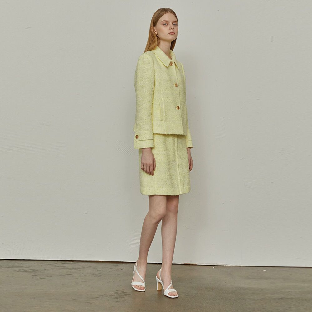 LEMON YELLOW TWEED SET UP - 감도 깊은 취향 셀렉트샵 29CM