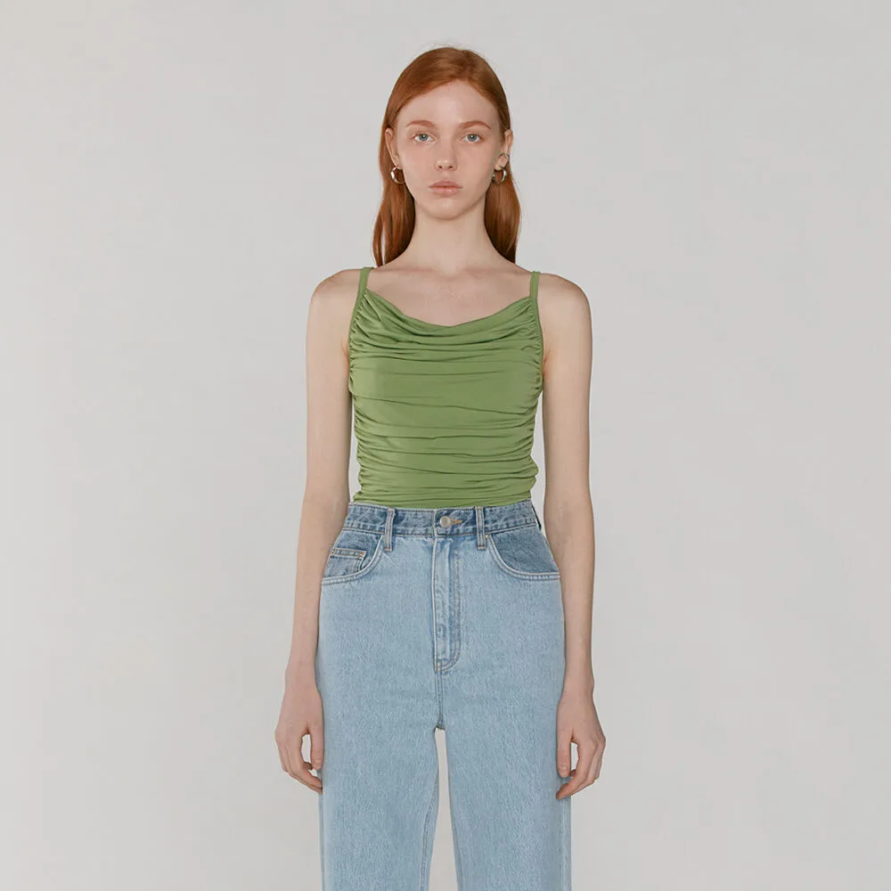 Drape Cami Top_Olive - 감도 깊은 취향 셀렉트샵 29CM