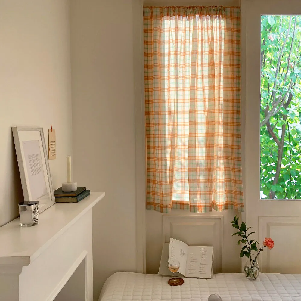 노팅힐 환타 체크 가리개 커튼(롱바란스) 2size - 감도 깊은 취향 셀렉트샵 29CM