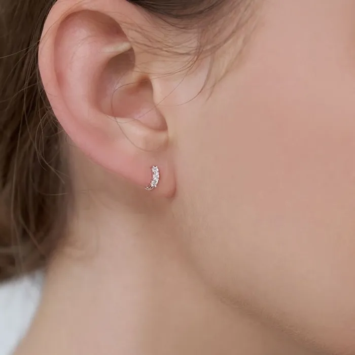 [Silver] Cubic Ring Earrings - 감도 깊은 취향 셀렉트샵 29CM