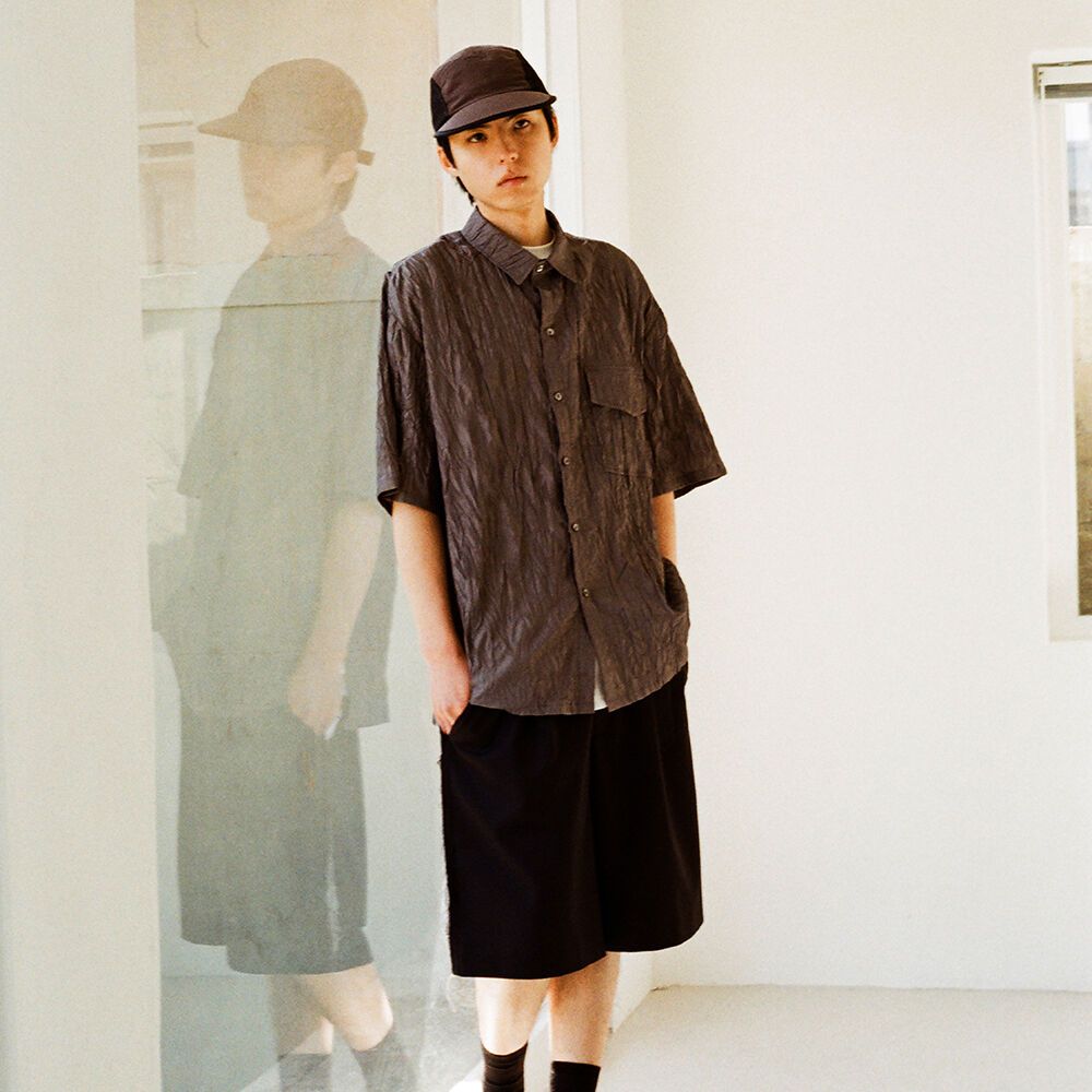 nought Wrinkle Half Shirt / Charcoal - 감도 깊은 취향 셀렉트샵 29CM