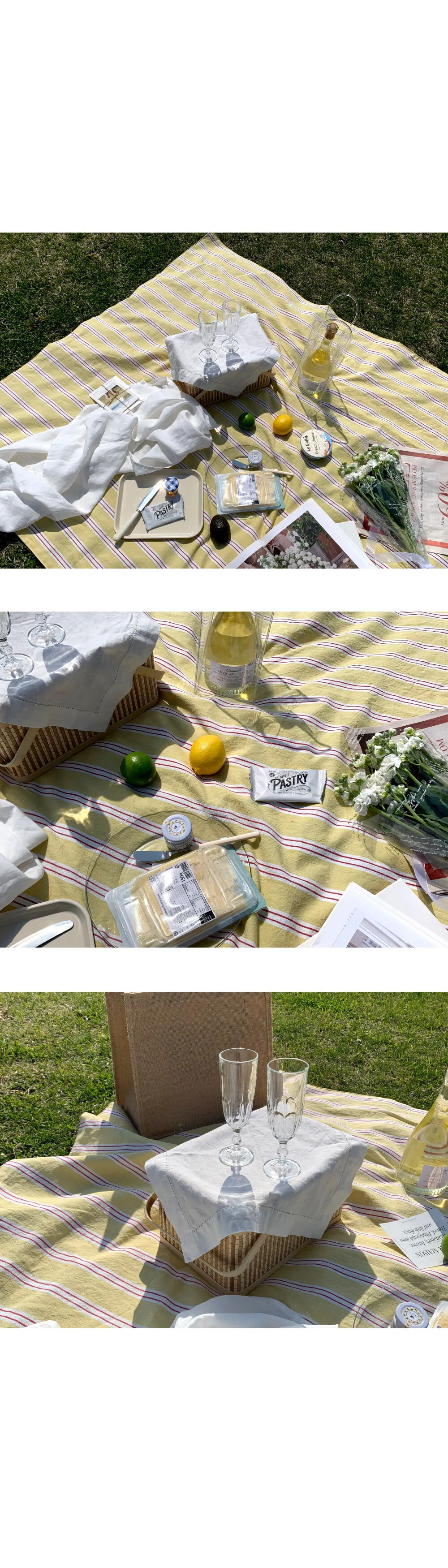 [피크닉용리유저블컵2p증정이벤트] 아멜리로즈 피크닉& 캠핑매트(2size 방수 전용파우치 소풍 돗자리) - 감도 깊은 취향 셀렉트샵 29CM