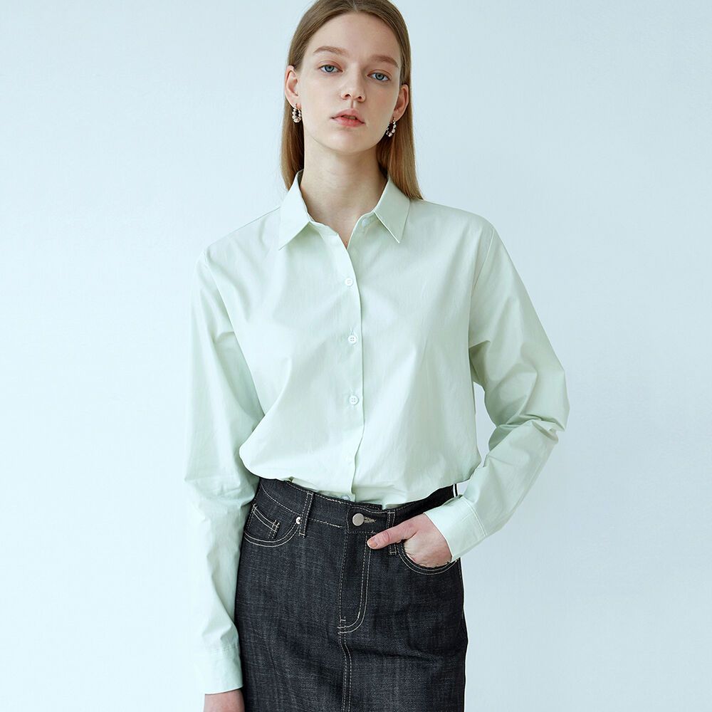 BASIC COTTON SHIRT_MINT - 감도 깊은 취향 셀렉트샵 29CM