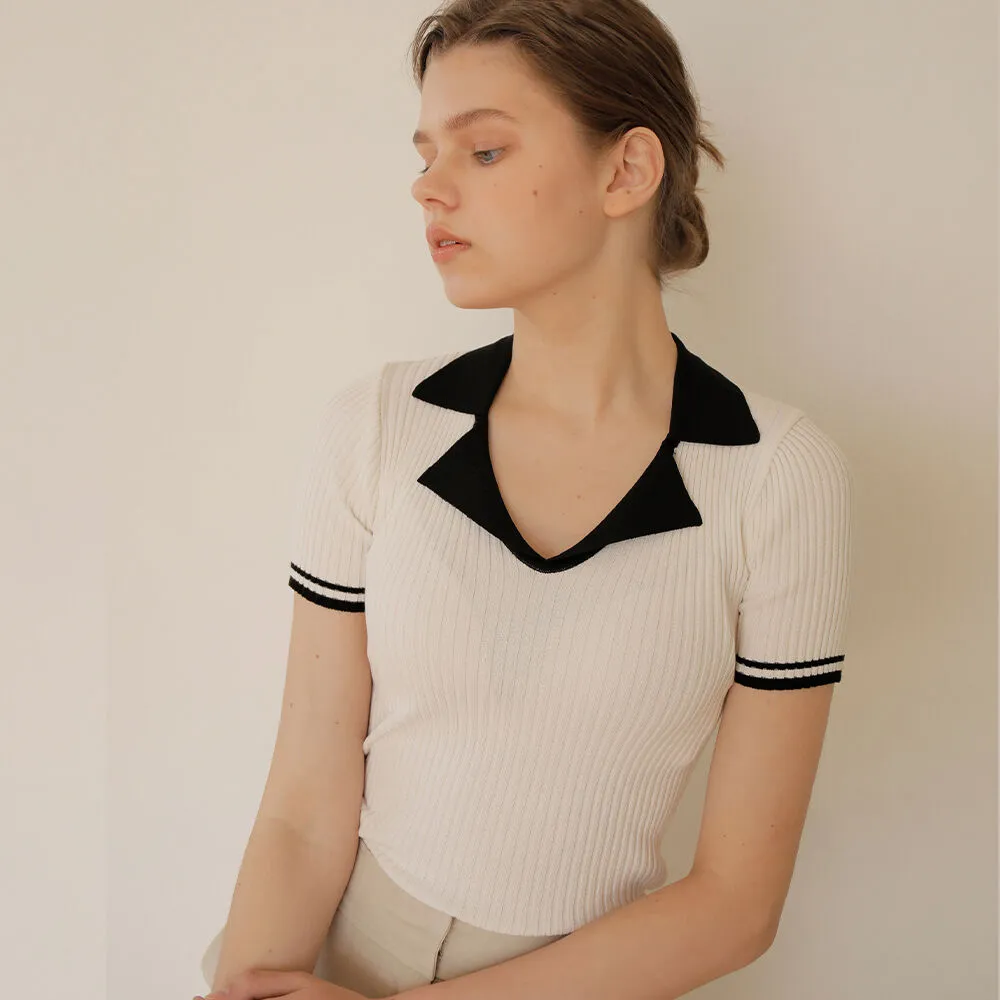 COMBI COLLAR KNIT/3COLOR - 감도 깊은 취향 셀렉트샵 29CM