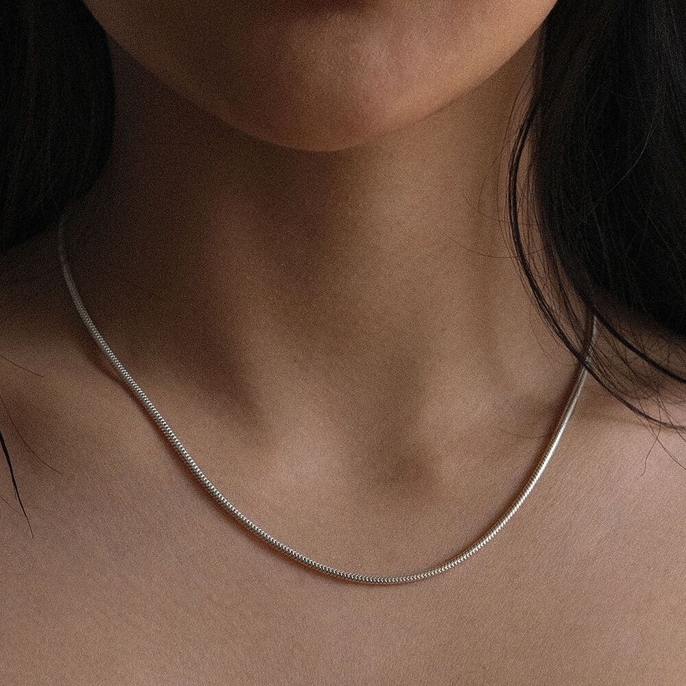 Bold Line Necklace (silver925)(2color) - 감도 깊은 취향 셀렉트샵 29CM