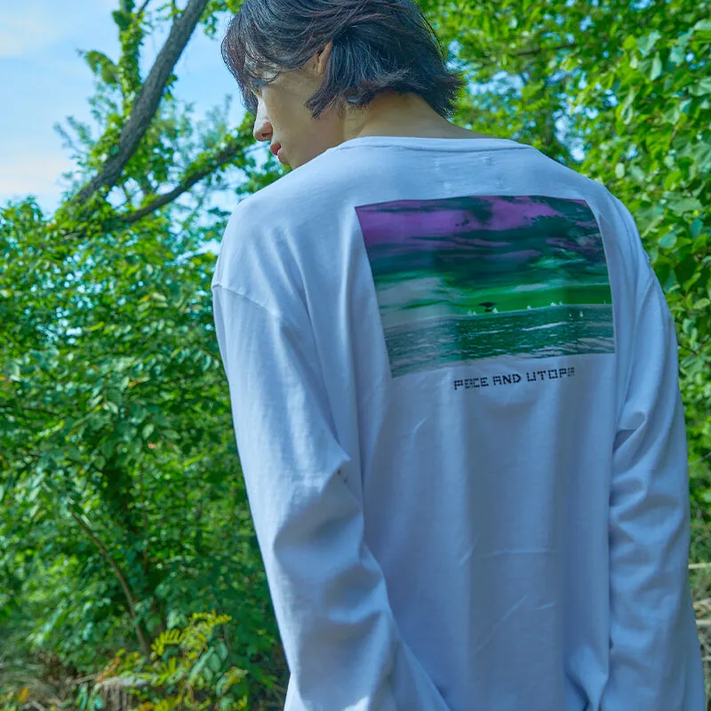 Peace&Utopia Longsleeve Tee(White) - 감도 깊은 취향 셀렉트샵 29CM