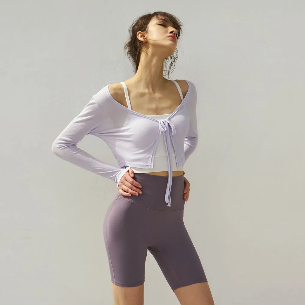 여성 요가복 DEVI-B0046-에쉬퍼플 필라테스 군살제로 바이커 4부 - 감도 깊은 취향 셀렉트샵 29CM