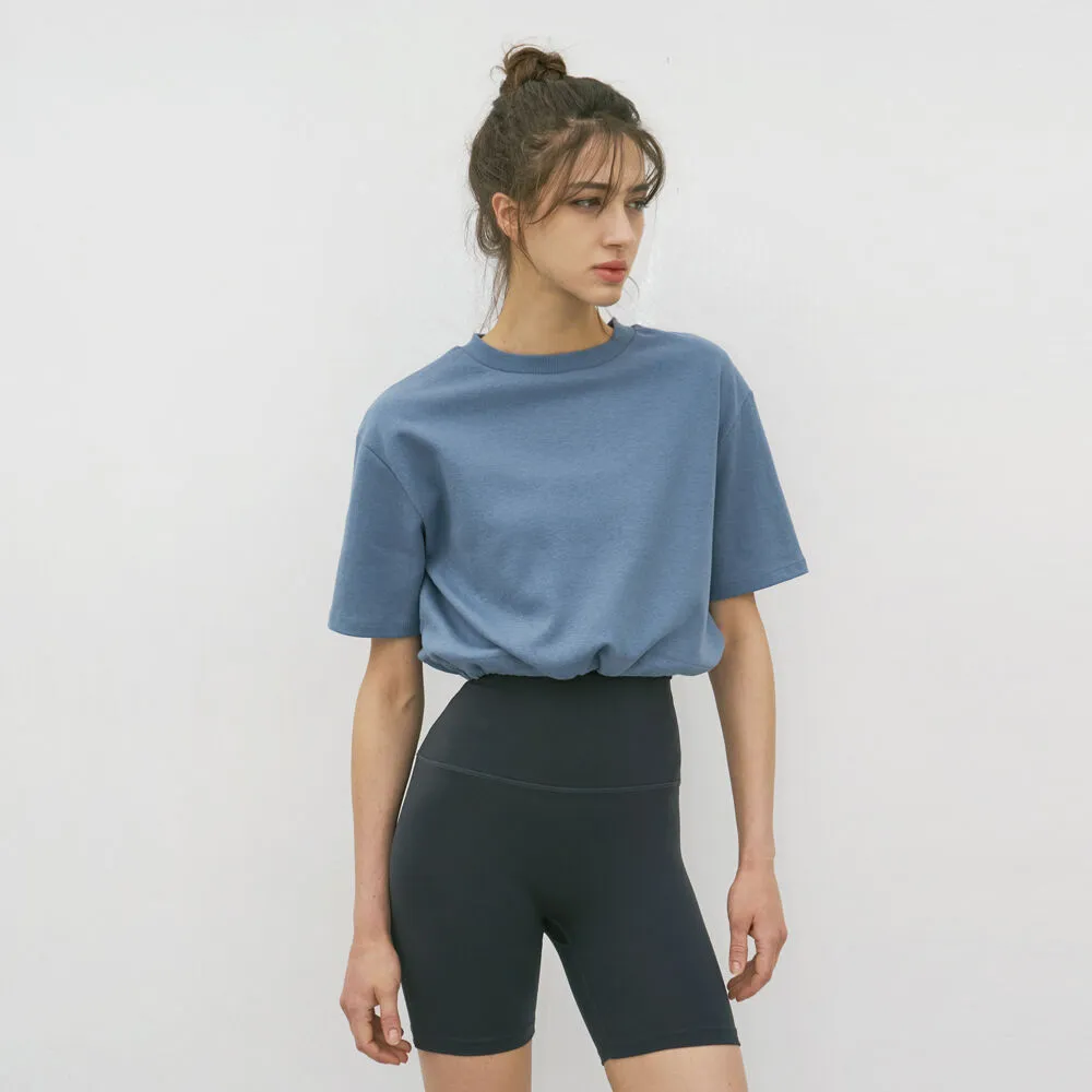 여성 요가복 DEVI-B0046-에쉬그레이 필라테스 군살제로 바이커 4부 - 감도 깊은 취향 셀렉트샵 29CM